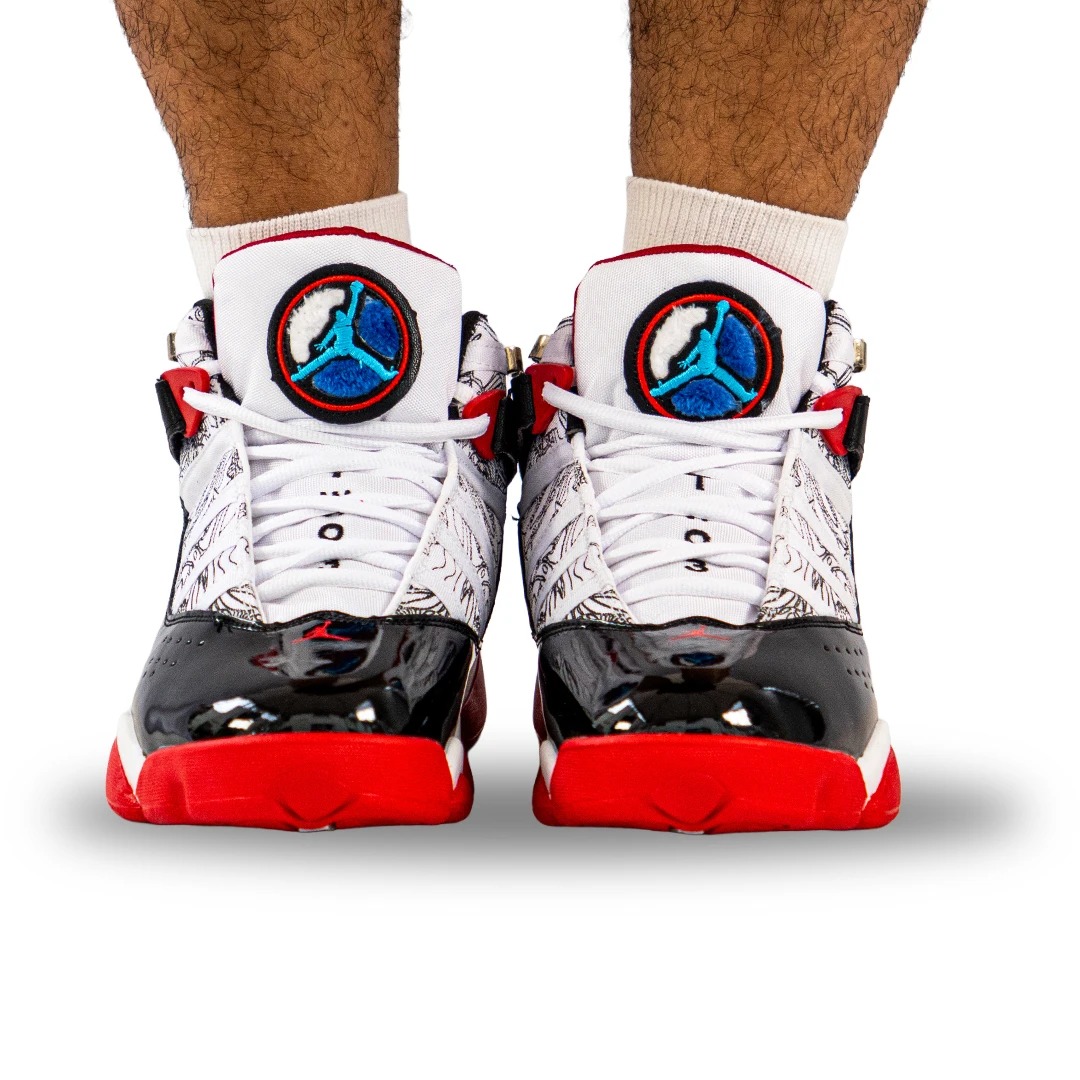Jordan 6 Laser – Blanco Negro Rojo – Meyca's Fashion